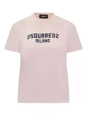 Dsquared2 Logo-embroidered T-shirt - Pink
