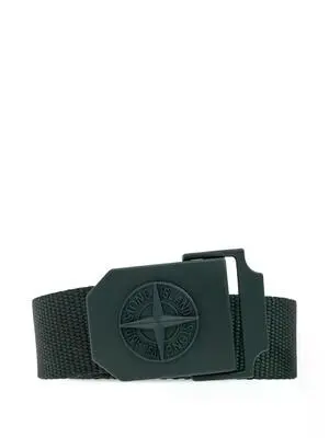 Stone Island Compass-logo Buckle Belt - Green