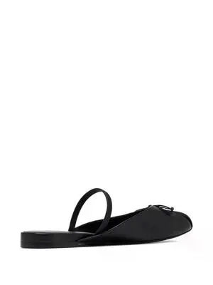 STUART WEITZMAN Prima Bow-detail Leather Mules