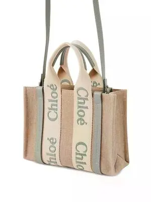 Chloé Logo-detail Tote Bag - Neutrals