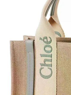 Chloé Logo-detail Tote Bag - Neutrals