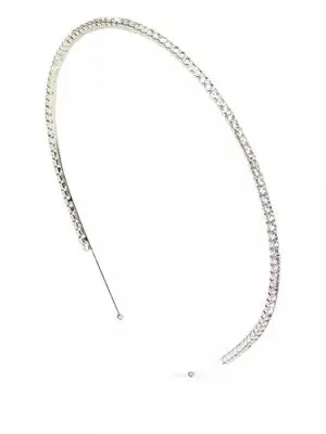 JENNIFER BEHR Crystal-embellished Headband - Silver