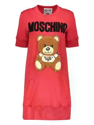 Moschino Teddy-bear Appliqué Dress