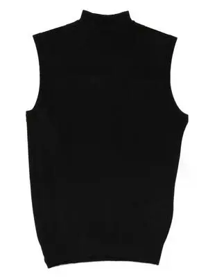 Max Mara High-neck Sleeveless Top - Black