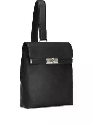 Dolce & Gabbana Structured Leather Crossbody Bag - Black