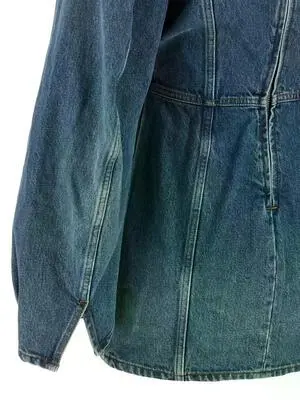 HAIKURE V-neck Denim Dress - Blue