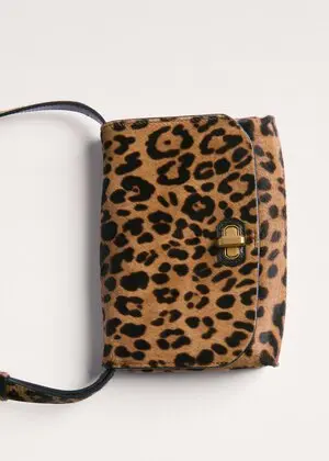 ME+EM Printed Crossbody Bag - Dark Brown Multi