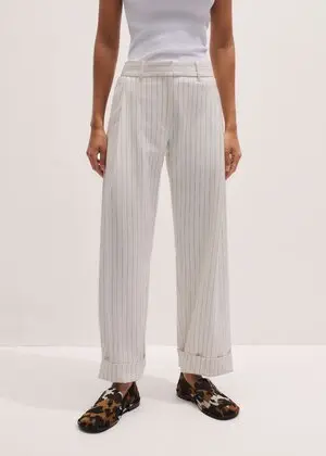 ME+EM Pinstripe Tapered Trouser