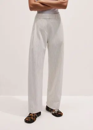 ME+EM Pinstripe Tapered Trouser
