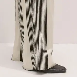 ME+EM Striped Wide-leg Trousers