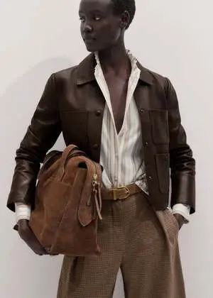 ME+EM Patch Pocket Jacket - Chocolate