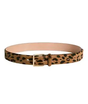 ME+EM Leopard Printed Belt - Dark Brown Multi