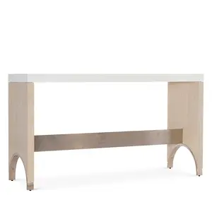 BERNHARDT Solaria Console Table - Fossil/dune