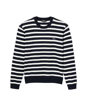 A.p.c. Matthias Striped Crewneck Sweater
