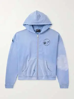 お手入れ・トリミング用品 enfants riches deprimes hoodie Enfants Riches DéPriméS Printed Cotton-Jersey Zip-Up Hoodie