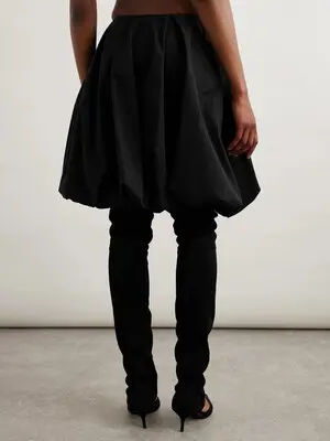 Alaïa Gathered Mini Skirt - Black