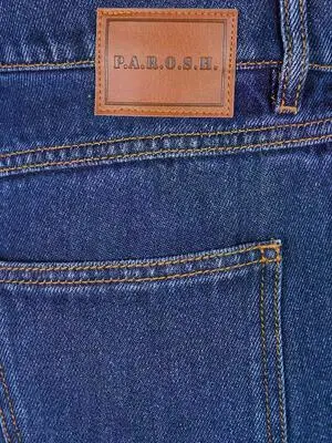 P.a.r.o.s.h Leather-patch Jeans