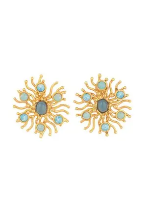Sylvia Toledano Sunshine Clip-on Earrings - Blue