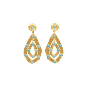 Sylvia Toledano Ava Clip-on Earrings - Larimar