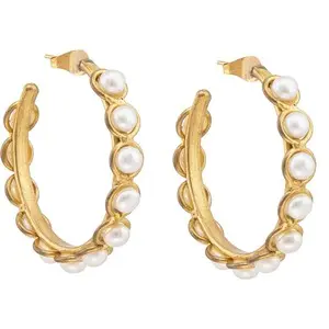 Sylvia Toledano Candies Hoop Earrings - White