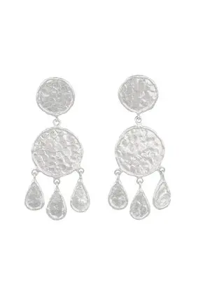 Sylvia Toledano Swanee Clip-On Earrings Silver