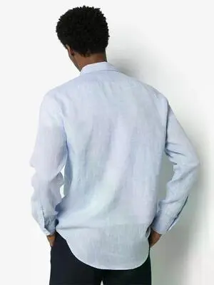 Frescobol Carioca Linen Shirt - Blue