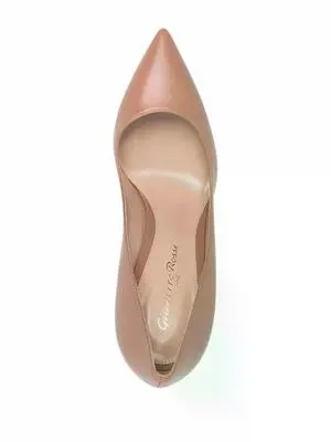 GIANVITO ROSSI 105mm Leather Pumps - Neutrals
