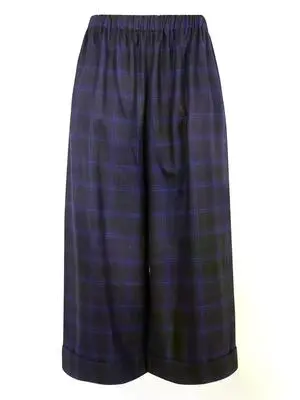 DANIELA GREGIS Tartan Cropped Trousers