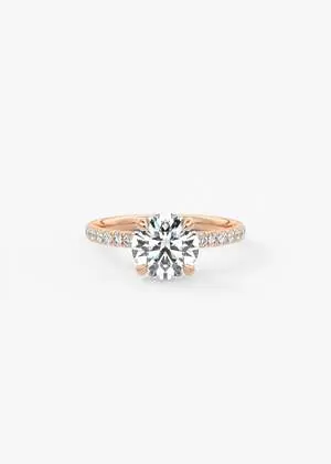 FRANK DARLING Royale Classic Pavé Round Ring - Yellow Gold