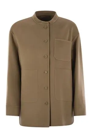 Max Mara S Max Mara Costanza Wool Shirt Jacket - Brown