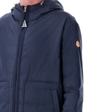 Moncler Caracara Short Down Jacket - Navy Blue