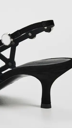 Attico Grid Slingback Pumps