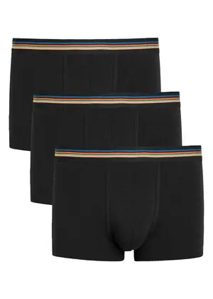 Paul Smith Stretch-cotton Trunks - Black