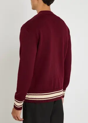 Moncler Appliquéd Wool Cardigan