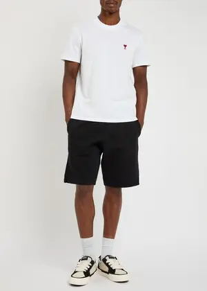 Ami Logo-embossed Cotton Shorts