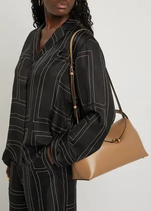 TOTEME T-lock Top Handle Bag - Camel