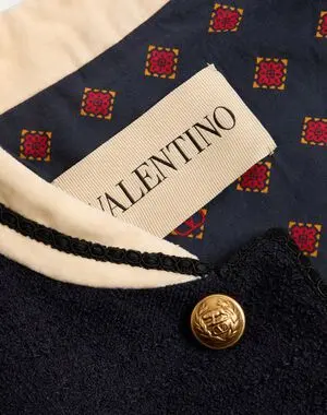 Valentino Garavani Cotton Tweed Bomber Jacket