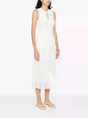 Sandro Draped Midi Dress