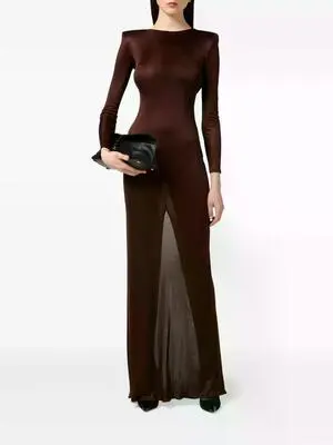 Elisabetta Franchi Crew-neck Maxi Dress