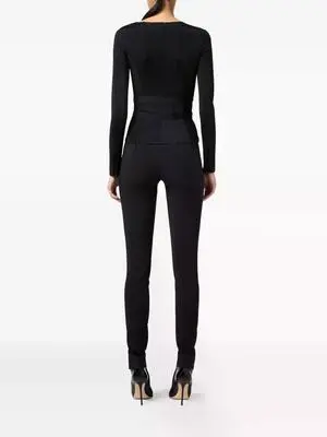 Elisabetta Franchi Corset Detail Long Sleeve Top