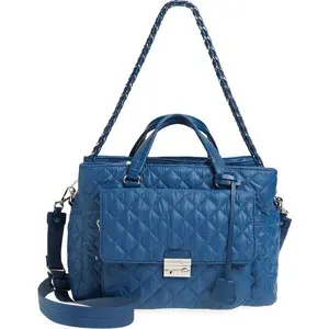Mz Wallace Crosby Lock Quilted Nylon Satchel