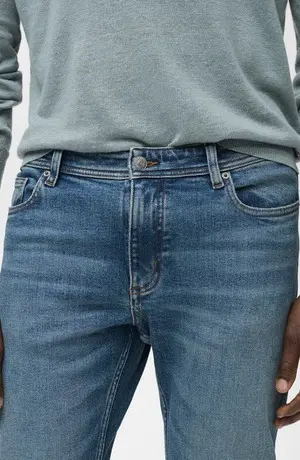 Mango Jan Slim-fit Jeans - Medium Blue