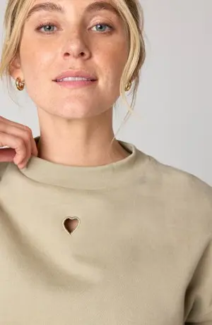 DAUGHTER LESSONS Love Crew Sweatshirt - Sage