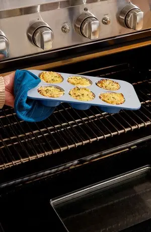 CARAWAY 6-cup Nonstick Ceramic Muffin Pan - Gray