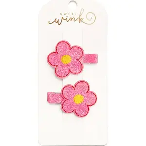 SWEET WINK Daisy Clip Set - Pink