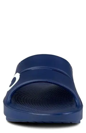 OOFOS Ooahh Sport Slide Sandal - Navy Matrix