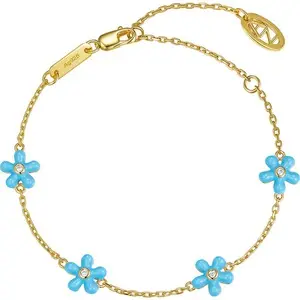 ANNA ZUCKERMAN Petit Rosie Charm Bracelet - Sky Blue