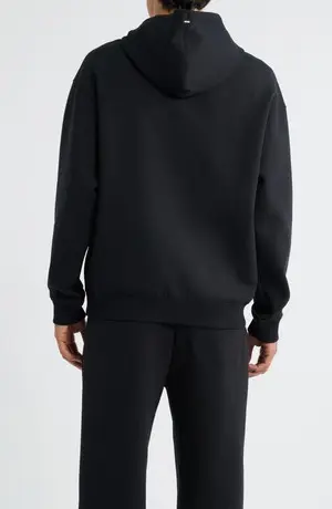 Hugo Dargen Knit Pullover Hoodie - Black