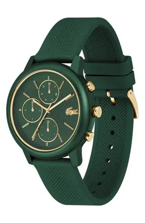 Lacoste L.12.12 Move Chronograph Silicone Strap Watch