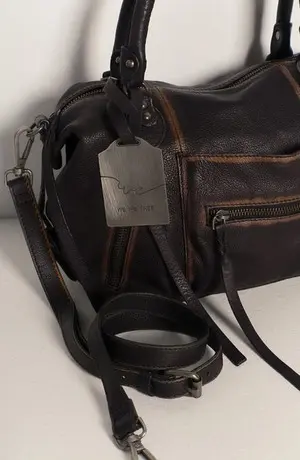 Free People Leather Emerson Tote - Black